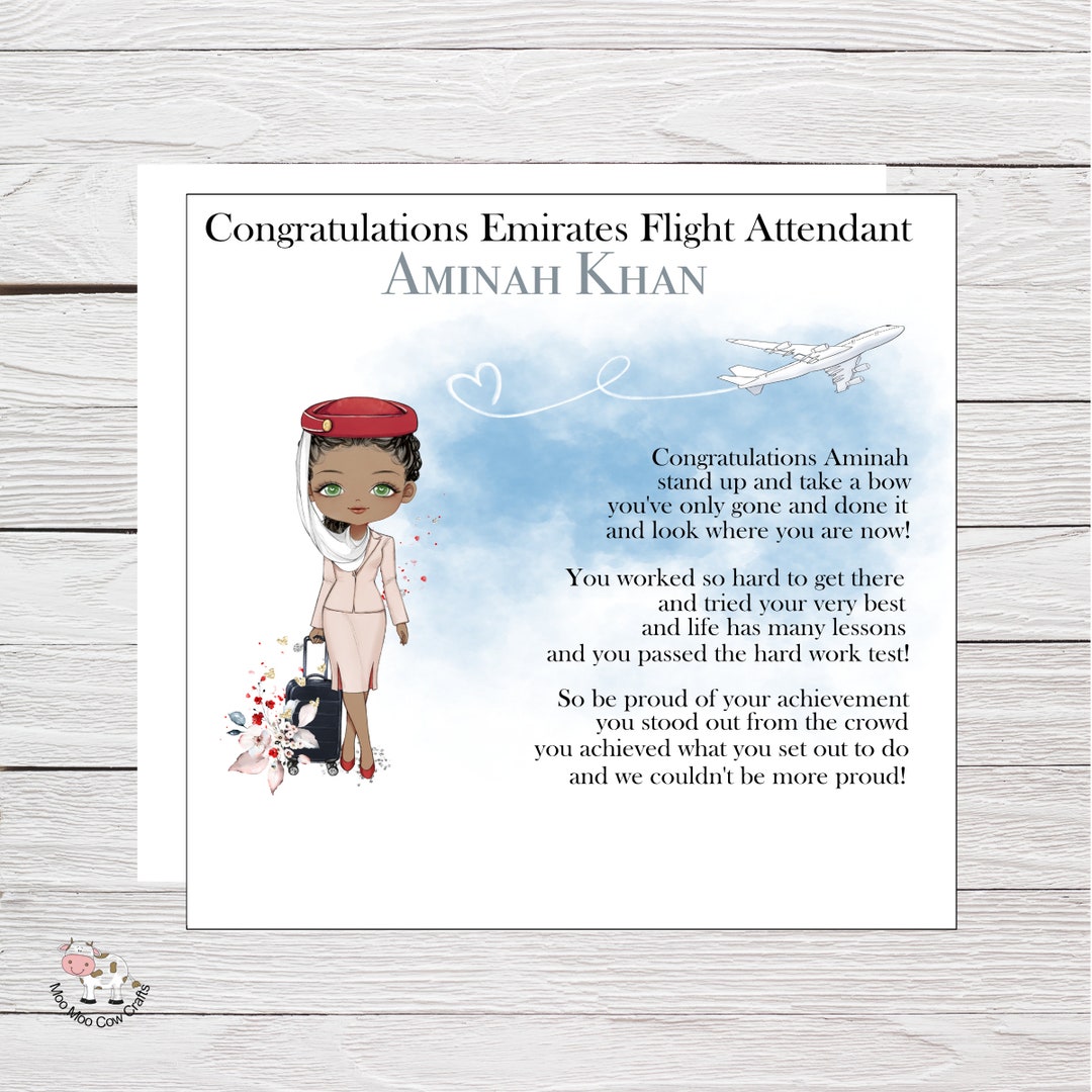 Congratulations to a New Emirates Flight Attendant, Emirates Cabin Crew ...