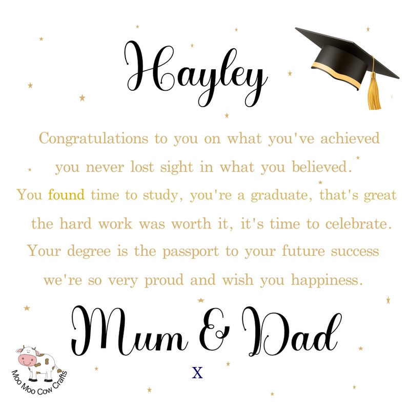 Graduation Card Congratulations on Your Graduation Daughter - Etsy