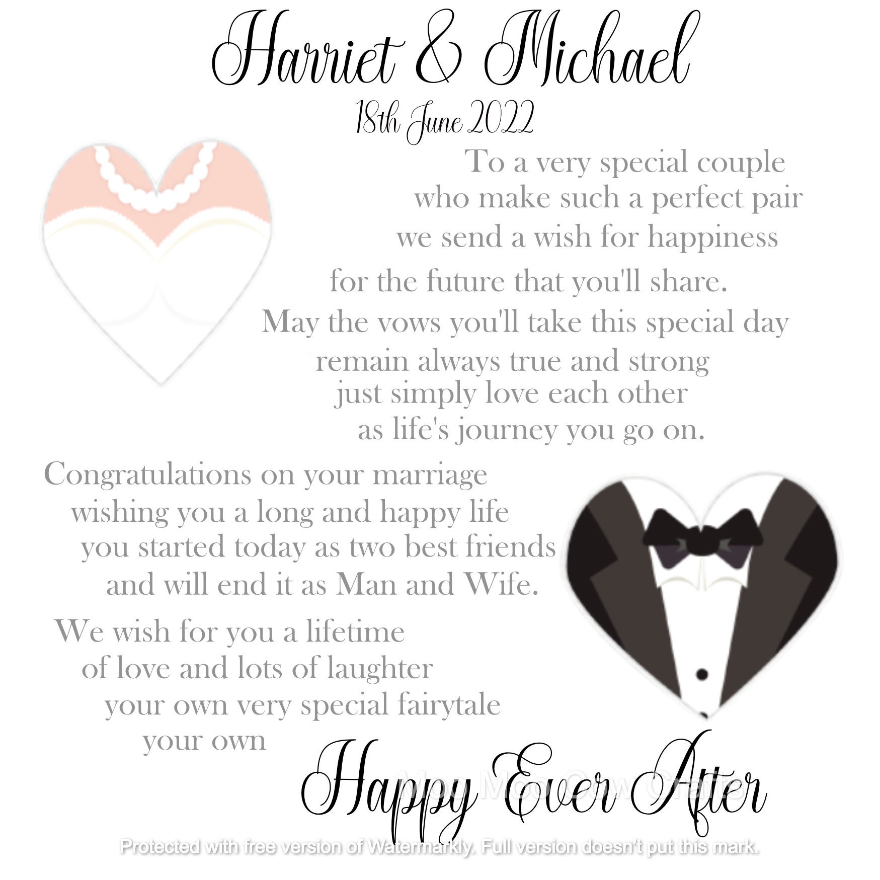 Wedding Card For Daughter And New Son In Law Heartfelt Etsy UK Wedding Card For Daughter And New Son In Law Heartfelt Etsy UK