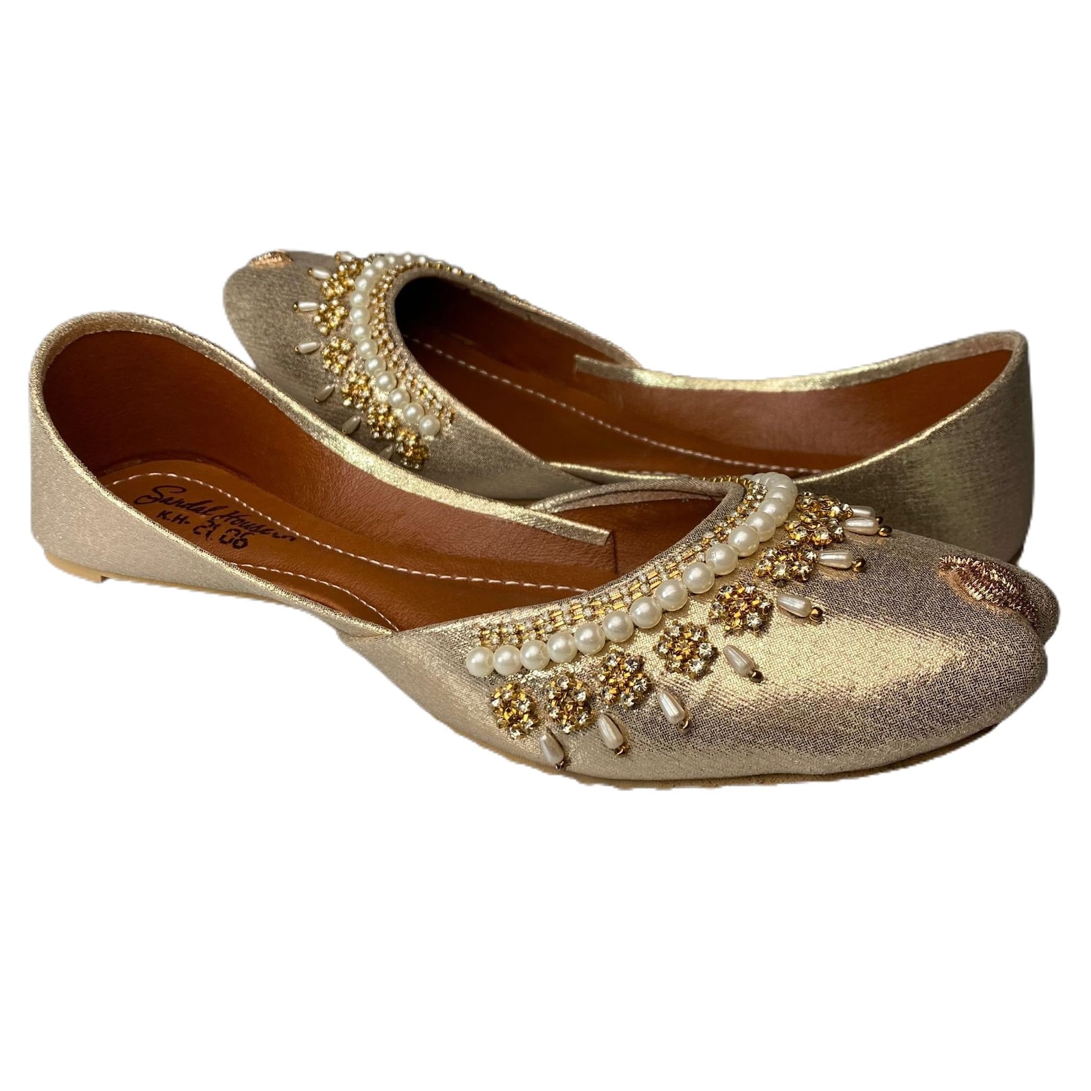 Handmade Ladies Pakistani Indian Khusa Sandal Diamonte and - Etsy UK