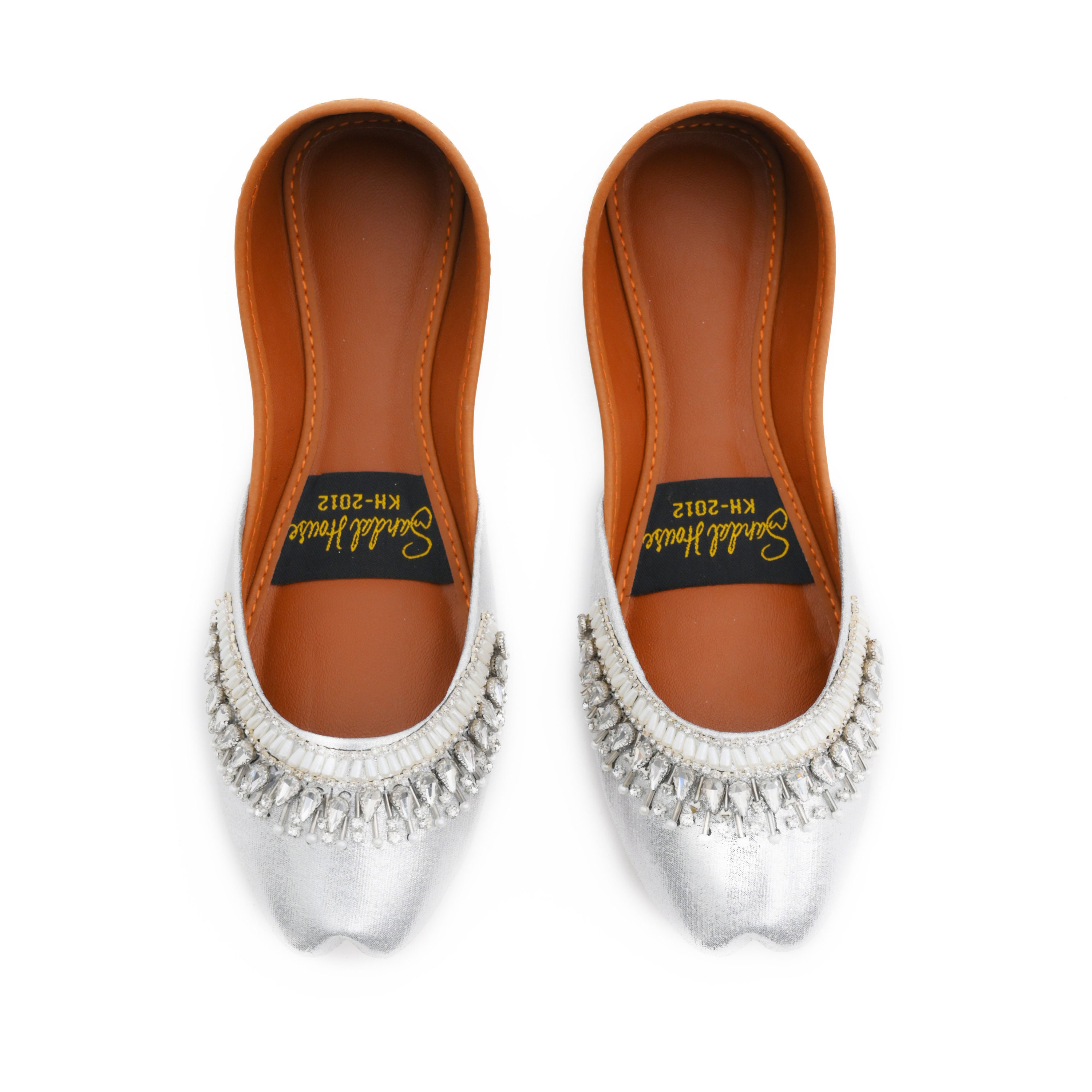 Handcrafted Ladies Pakistani Indian Khusa Sandal | Diamonte and Pearl ...
