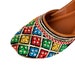 Multicoloured Handmade Mehndi Khussa Sandals | Comfortable Punjabi ...