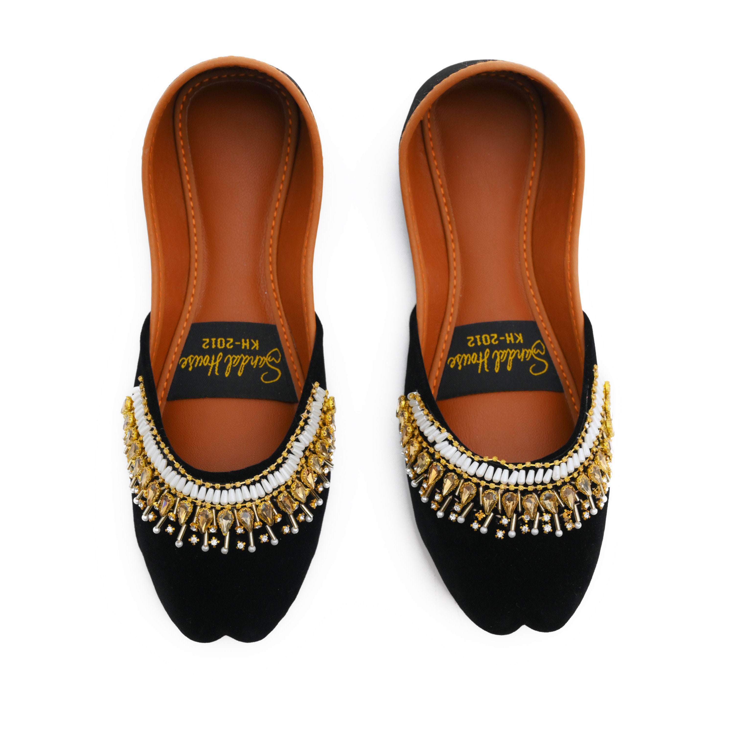 Handcrafted Ladies Pakistani Indian Khusa Sandal | Diamonte and Pearl ...