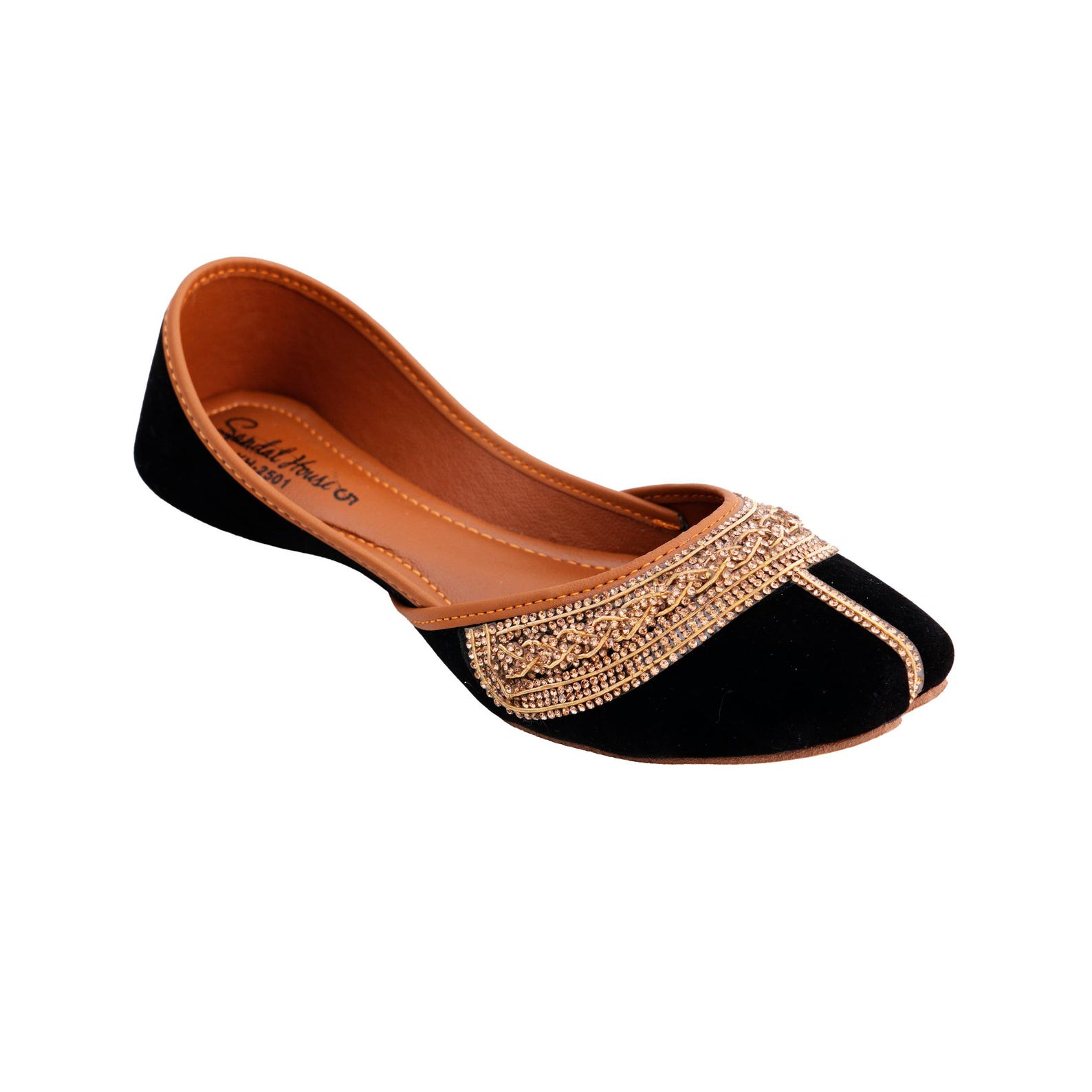 Handmade Ladies Pakistani Indian Khusa Sandal | Diamonte Embroidery ...