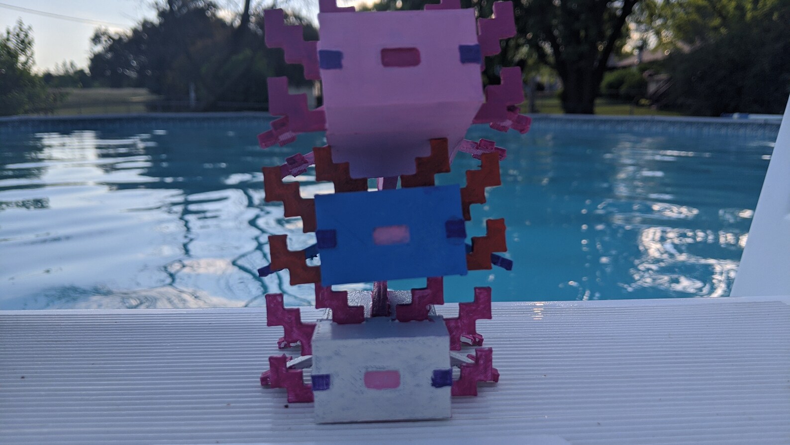 3d Printed Hand Painted Minecraft Axolotls - Etsy
