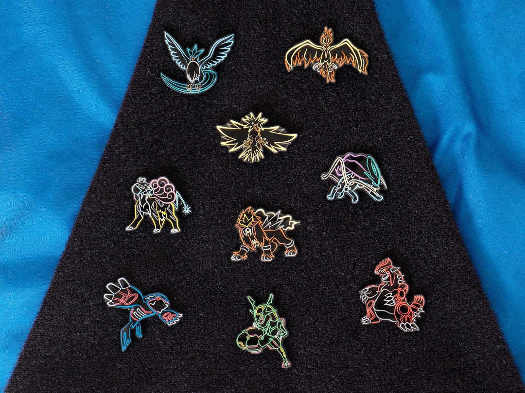 Neon Glow Legendaries Enamel Pins - Etsy