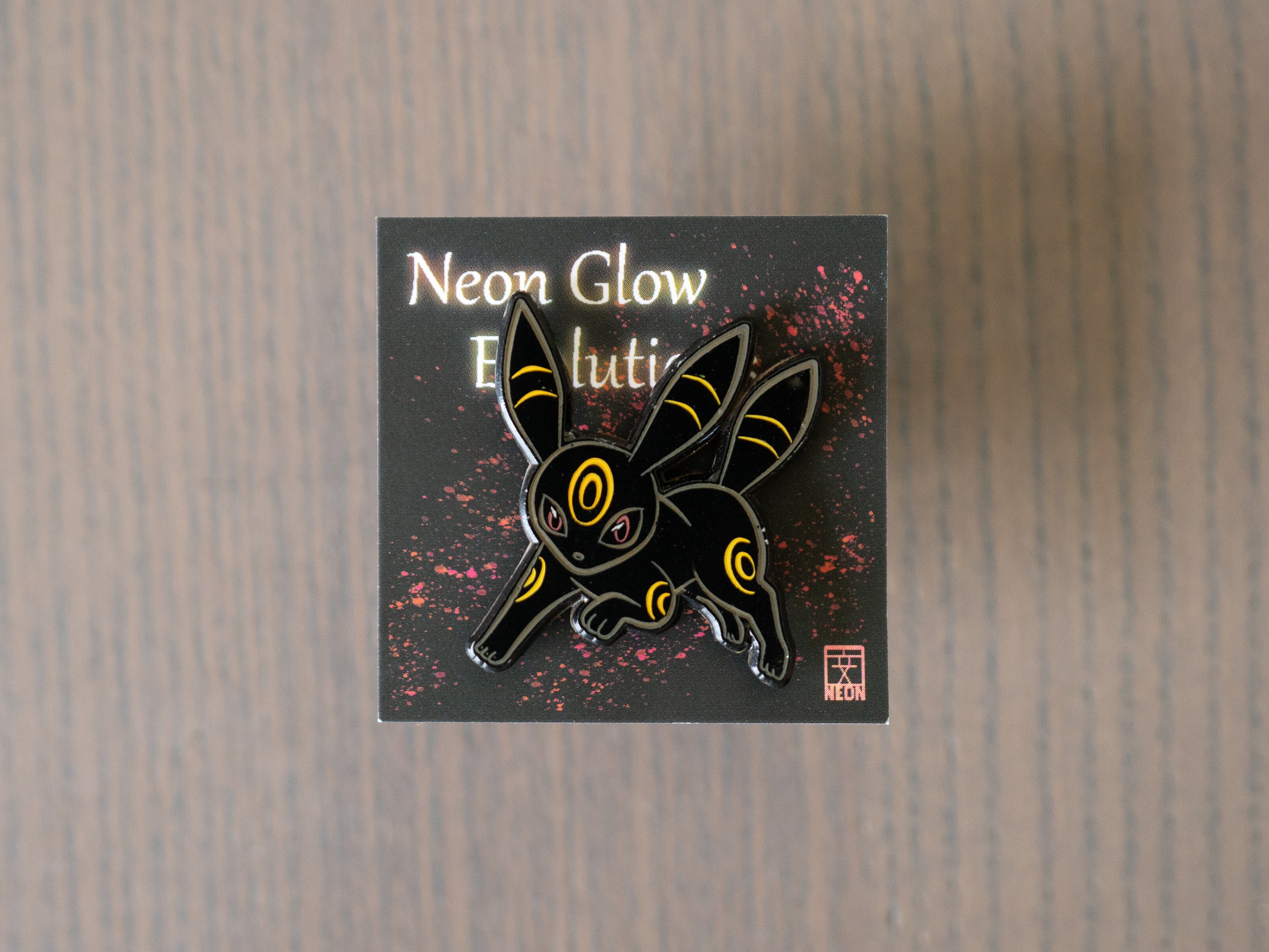 Neon Glow Evolutions Type:umbra Enamel Pin - Etsy