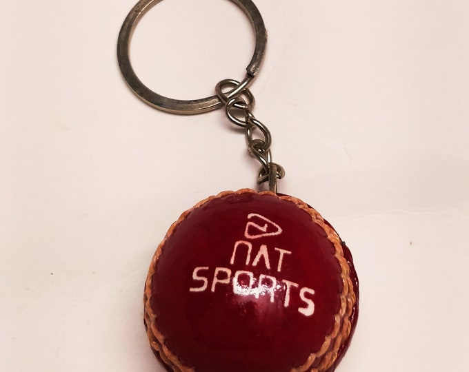 Cricket Ball Keyring - Etsy UK