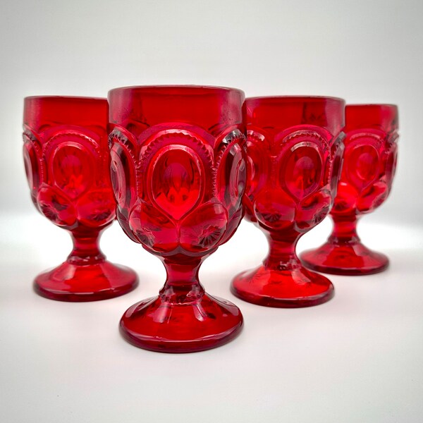 Bright Red Glasses - Etsy