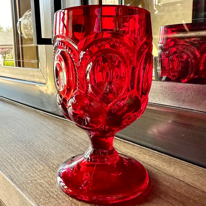 Bright Red Glasses - Etsy