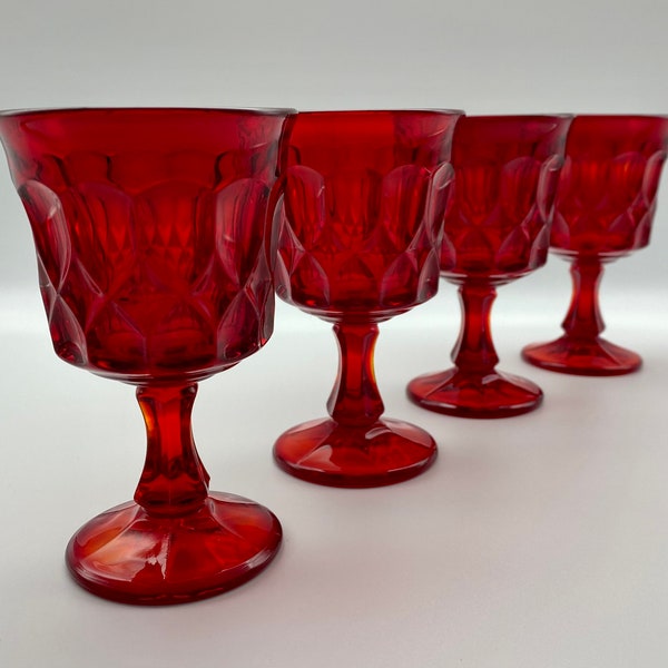 Bright Red Glasses - Etsy