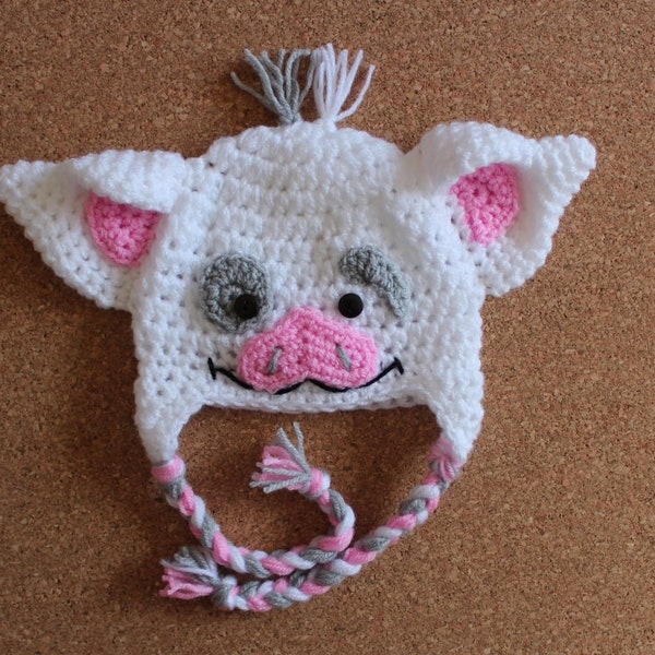 Crochet Pig Hat - Etsy