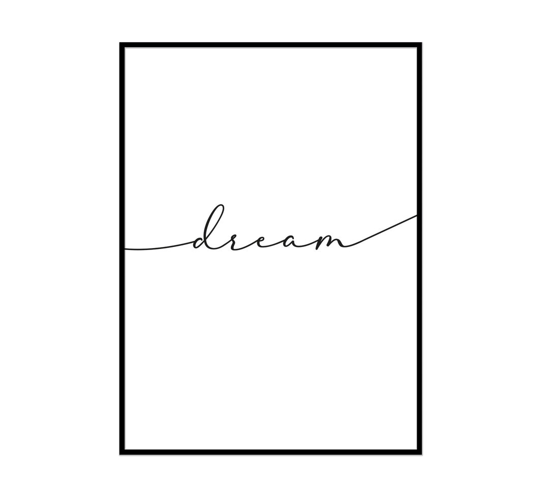 Poster dream Poster Bedroom Poster Scandi Poster Scandi Design - Etsy