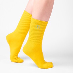 Embroidered Initial Socks: Custom Letter Embroidery - Unisex Cotton ...