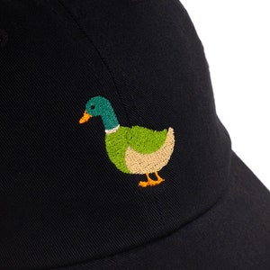 Cotton Cap Duck Embroidery Design | Embroidered in UK | Cotton Snapback ...