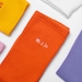 Embroidered Initial Socks: Personalised Customisable Cotton Crew Socks ...