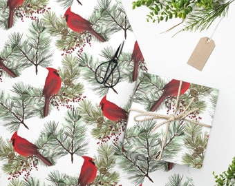 Cardinal Wrapping Paper - Etsy