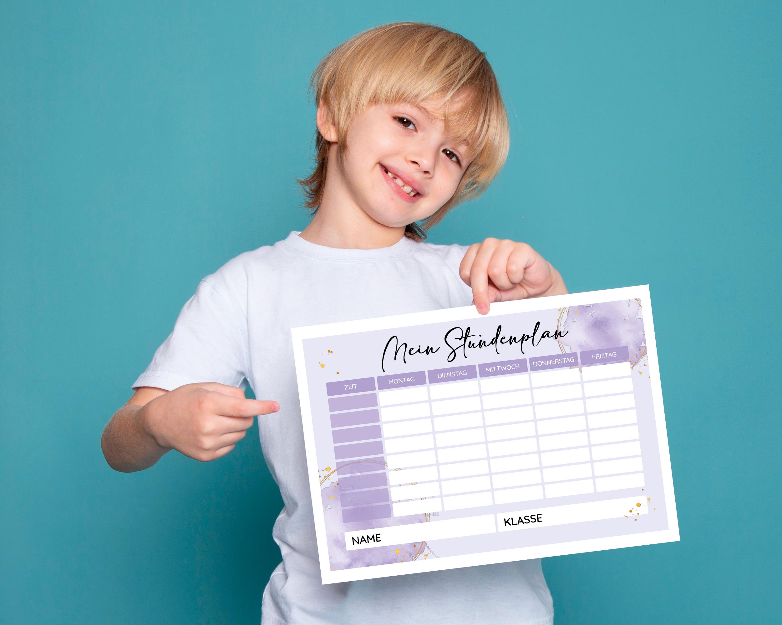 A4 Timetable to Print | Writable PDF | Digital DOWNLOAD | Children ...