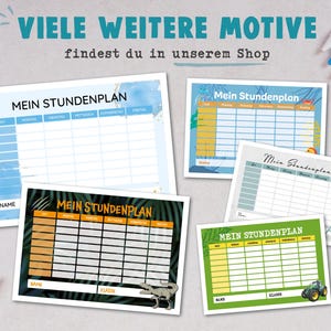 A4 Timetable to Print | Writable PDF | Digital DOWNLOAD | Children ...