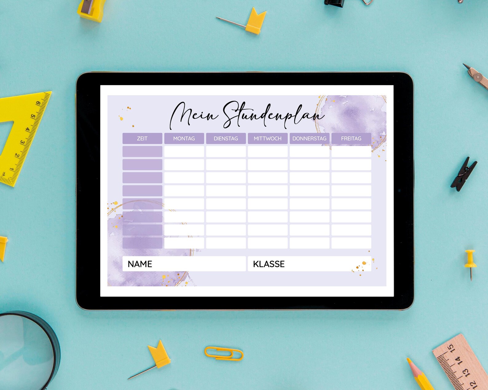 A4 Timetable to Print | Writable PDF | Digital DOWNLOAD | Children ...