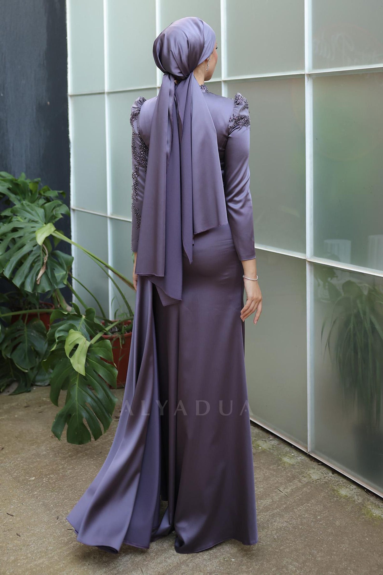 Modest Evening Dress, Islamic New Dress, Exclusive Embroidery Hijab ...