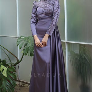 Modest Evening Dress, Islamic New Dress, Exclusive Embroidery Hijab ...