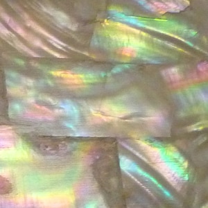 Genuine RAINBOW Mother of Pearl Shell INLAY Real Shell Thin Sheet ...