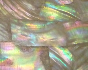 Genuine RAINBOW Mother of Pearl Shell INLAY Real Shell Thin Sheet ...