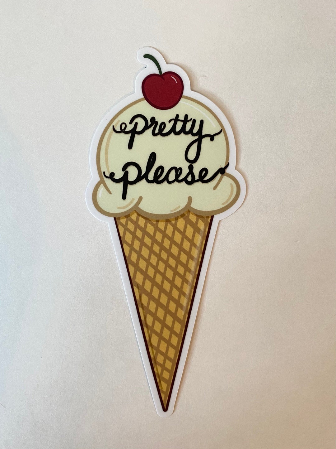 Pretty Please Sticker | Vinyl Sticker | Laptop Sticker | Water Bottle ...