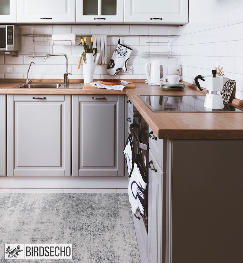 Concrete Rough Vinyl Mat, Linoelum Rug, Kitchen Floor, Vinyl Floor ...