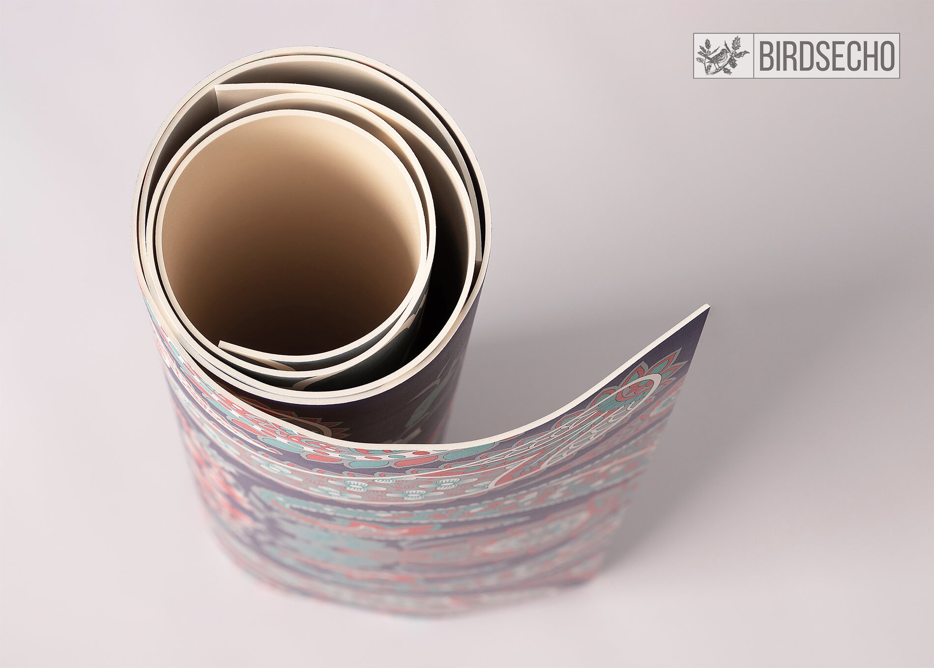 Shiny Azure Stripes Vinyl Mat, Floor Home Decor, Modern Vinyl Mat ...