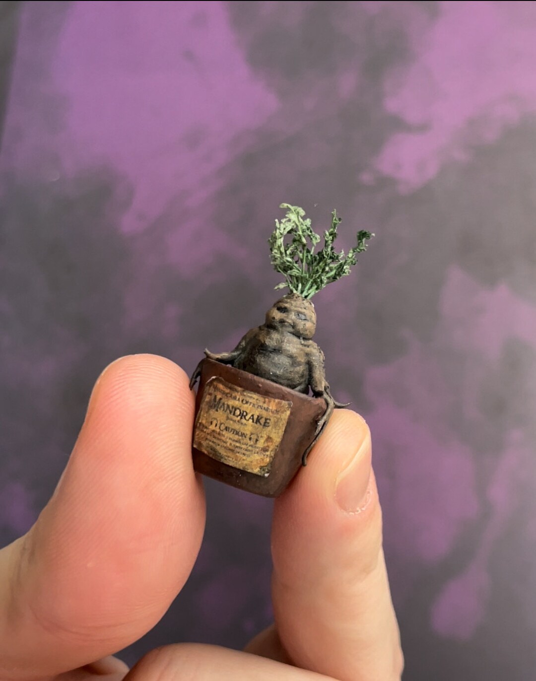 Mini Mandrake Harry Potter Inspired Herbology Plant for - Etsy