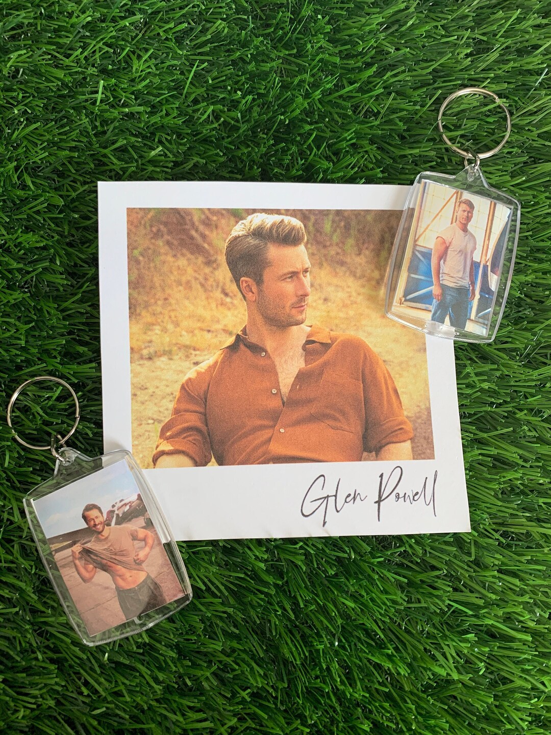 Glen Powell Keychain & Print - Etsy