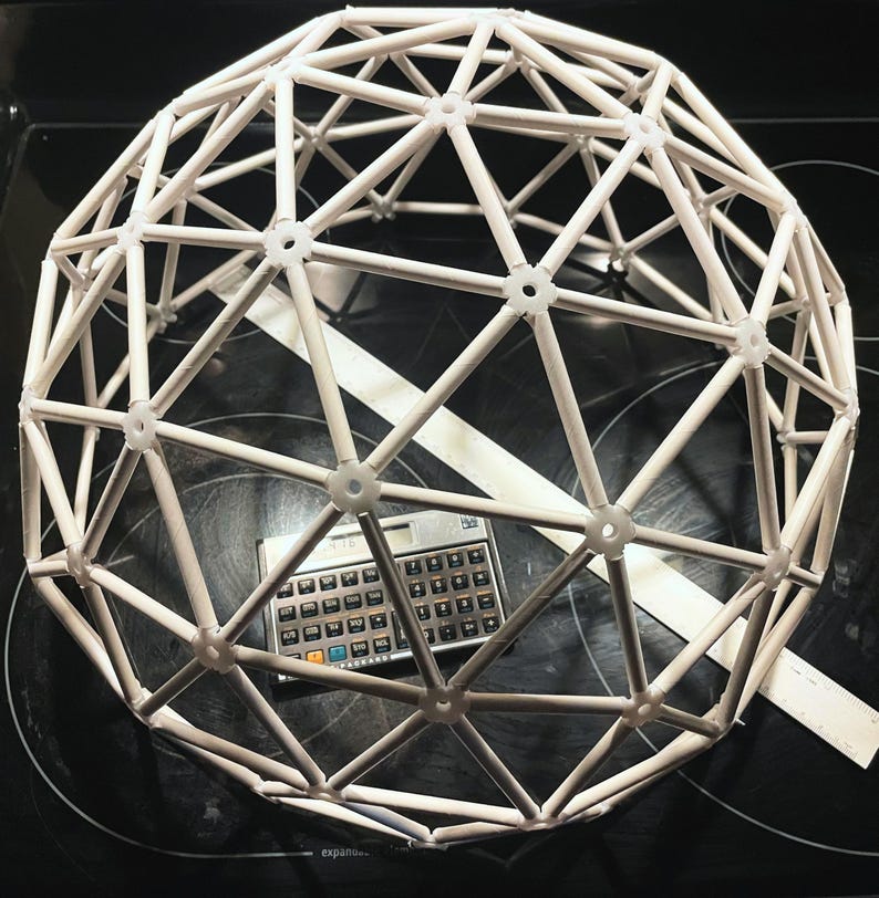 Geodesic Dome Kit (3V 5/8) – Patent Pending Flexible Hub System | STEM ...
