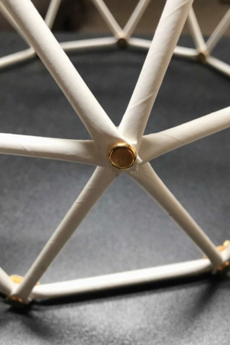 Geodesic Dome Model 2v Silo Tabletop Kit 11-1/4 Diameter X 8-1/2 Tall ...