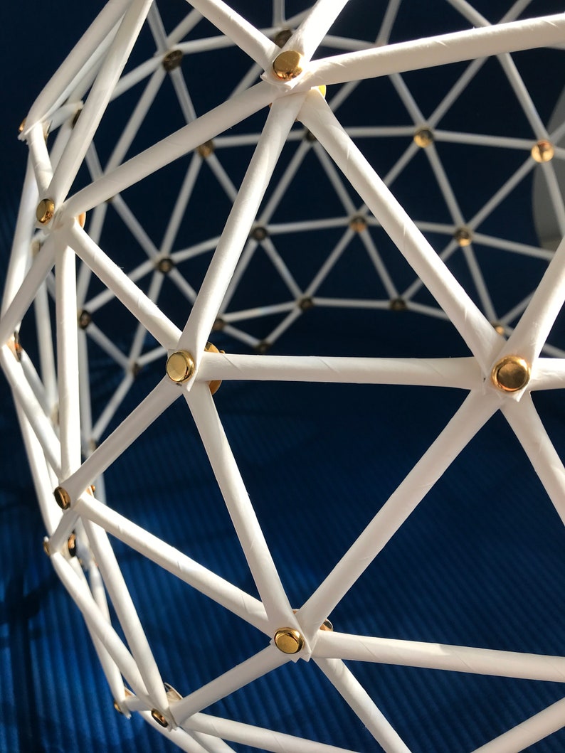 Geodesic Dome Model 3v 5/8 Silo Tabletop Kit (16-1/2" Diameter X 13 ...