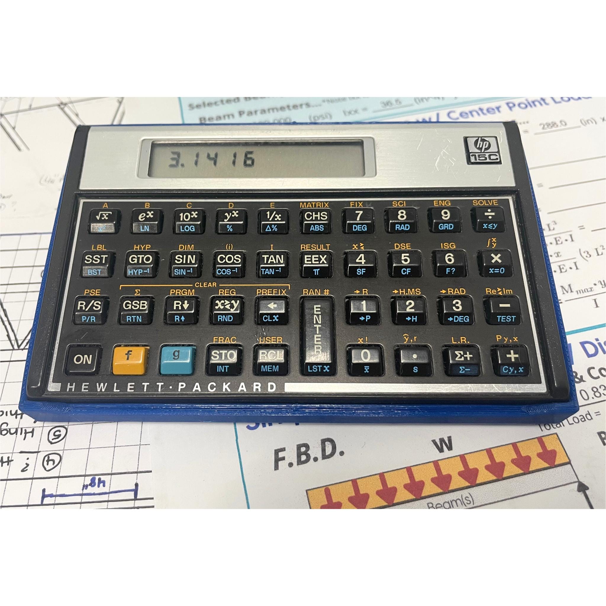 HP Calculator Holder | 15C and 12C Holder | HP Calculator Desktop ...
