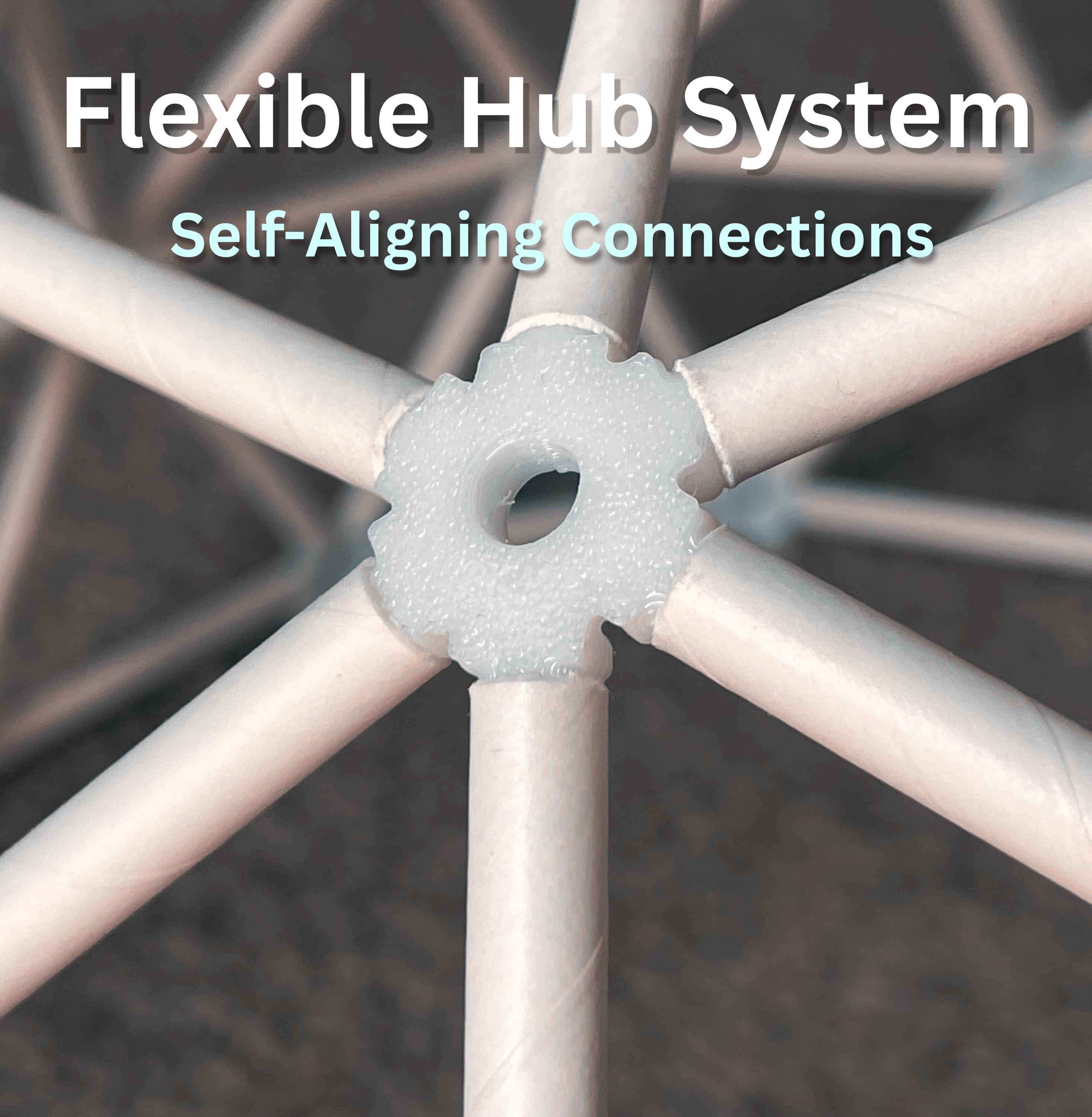 Geodesic Dome Kit (3V 5/8) – Patent Pending Flexible Hub System | STEM ...