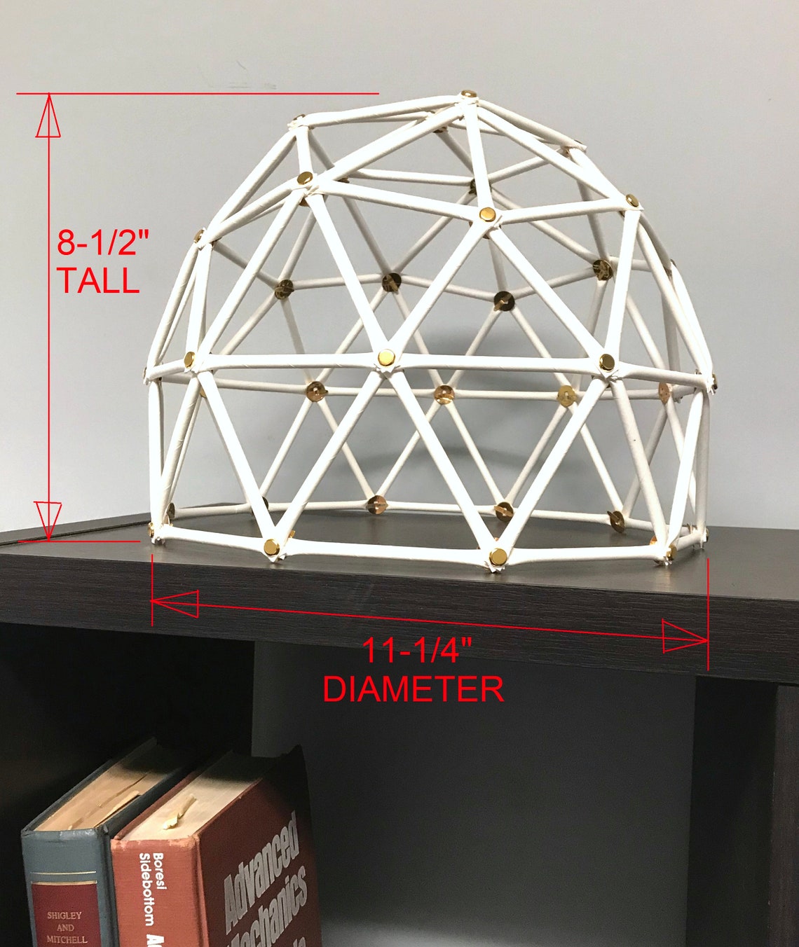 Geodesic Dome Model 2v Silo Tabletop Kit 11-1/4 Diameter X 8-1/2 Tall ...