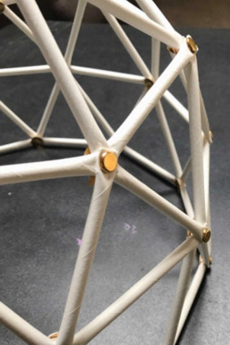 Geodesic Dome Model 2v Silo Tabletop Kit 11-1/4 Diameter X 8-1/2 Tall ...