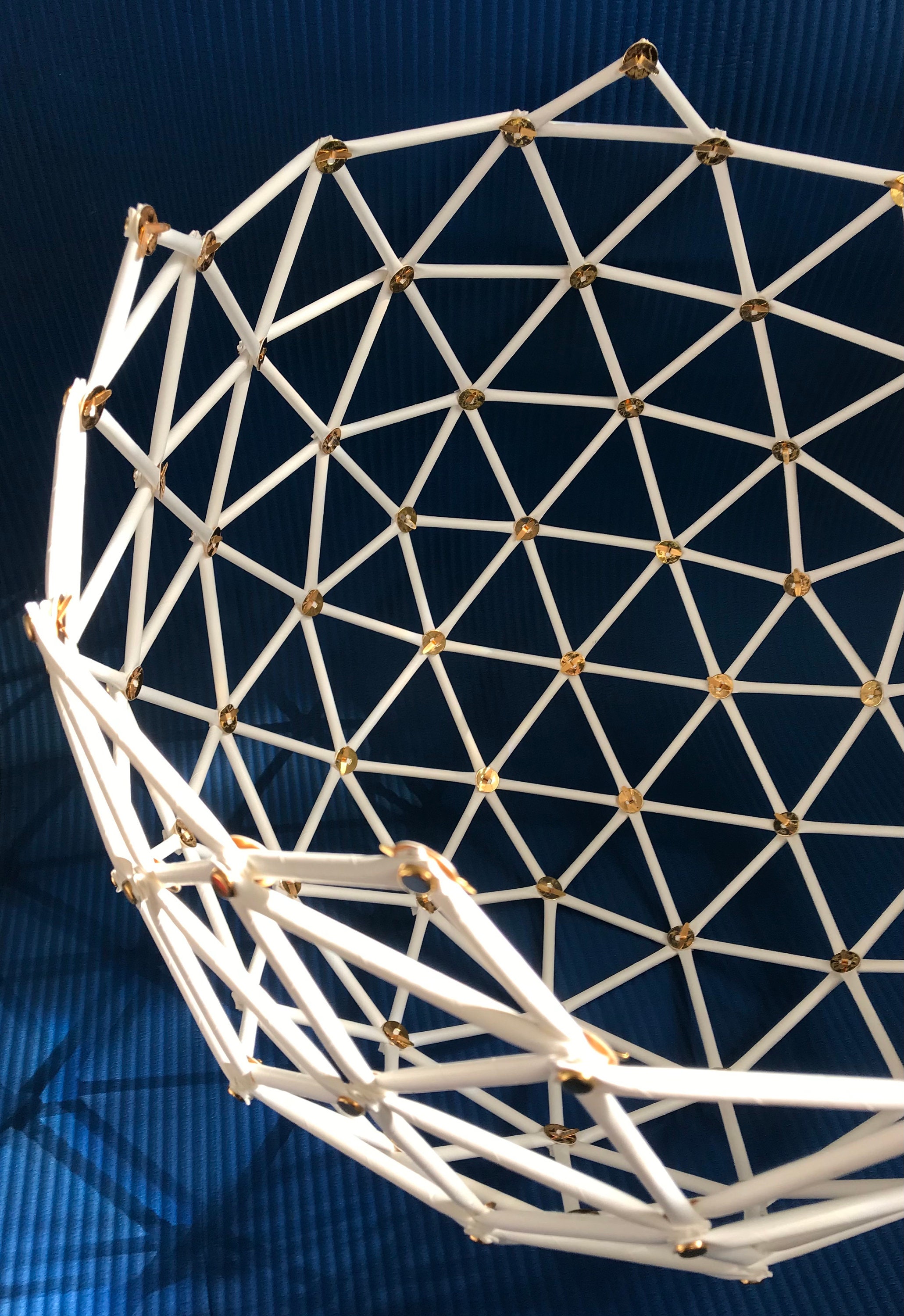 Geodesic Dome Model 3v 5/8 Silo Tabletop Kit (16-1/2" Diameter X 13 ...