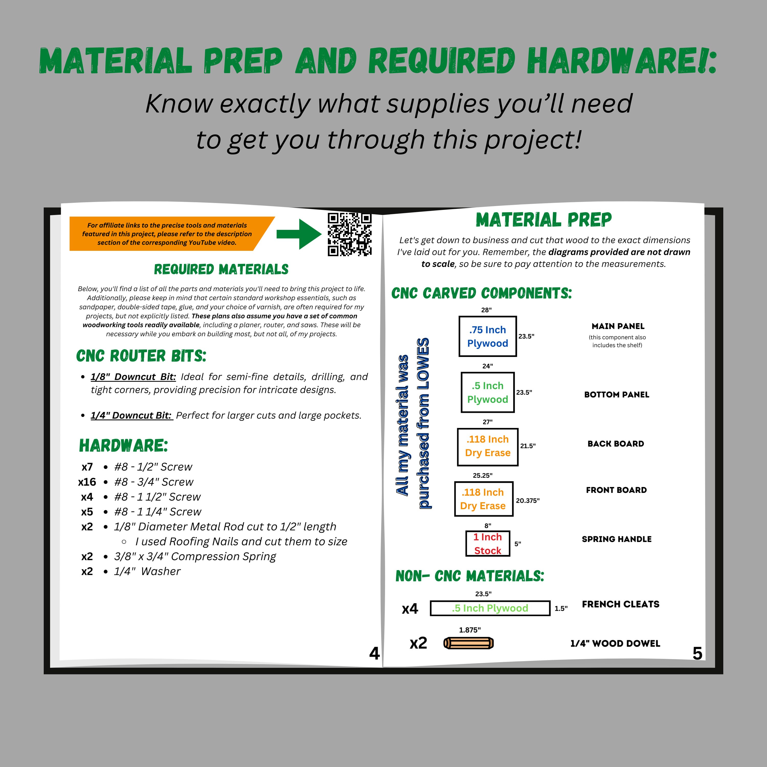 Dual Writing Surface Dry Erase Board CNC Project / Concealed Writing ...