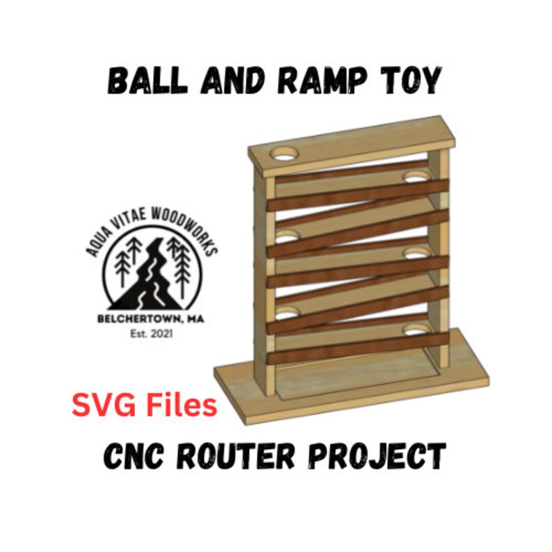 Montessori Ball and Ramp Toy CNC Project / Montessori Toy SVG Files ...