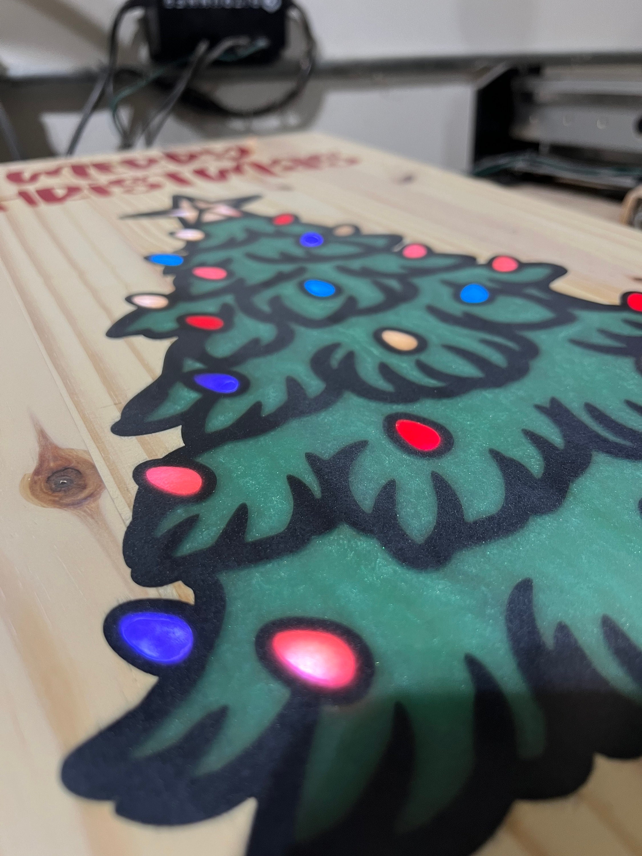 Light up Epoxy Christmas Tree CNC Project / SVG Files / CNC Project ...