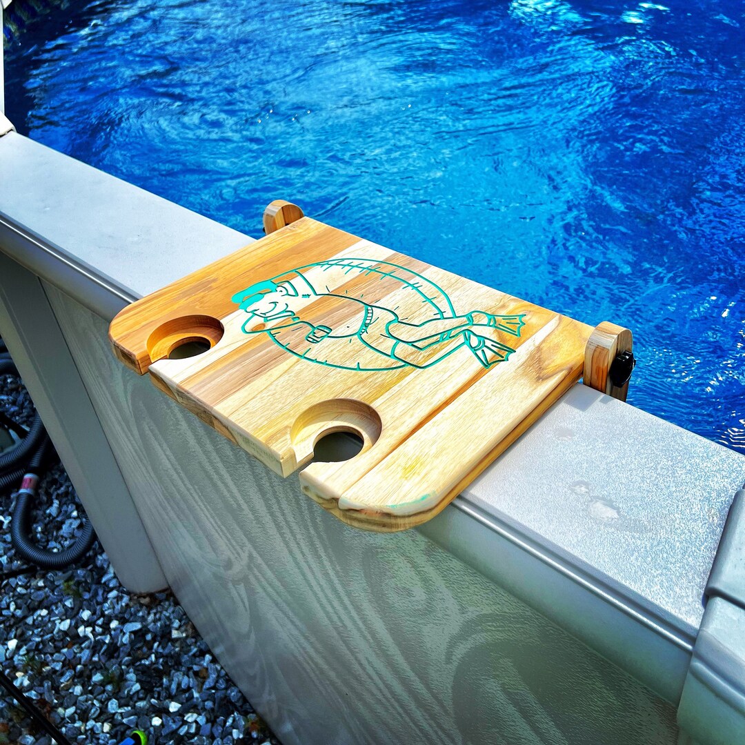 Pool Side Cup Holder CNC Plans / SVG File Pool Mounted Cup - Etsy