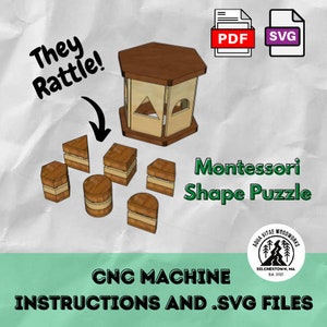 Montessori Shape Puzzle CNC Files / SVG Files / Easy CNC Project - Etsy