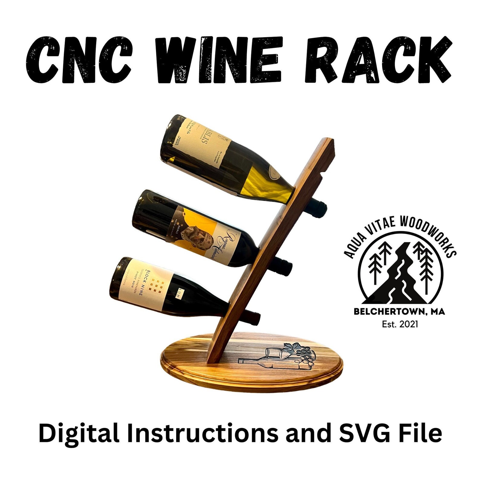 CNC Wine Rack SVG File / Wine Rack Build Instructions / Wine - Etsy