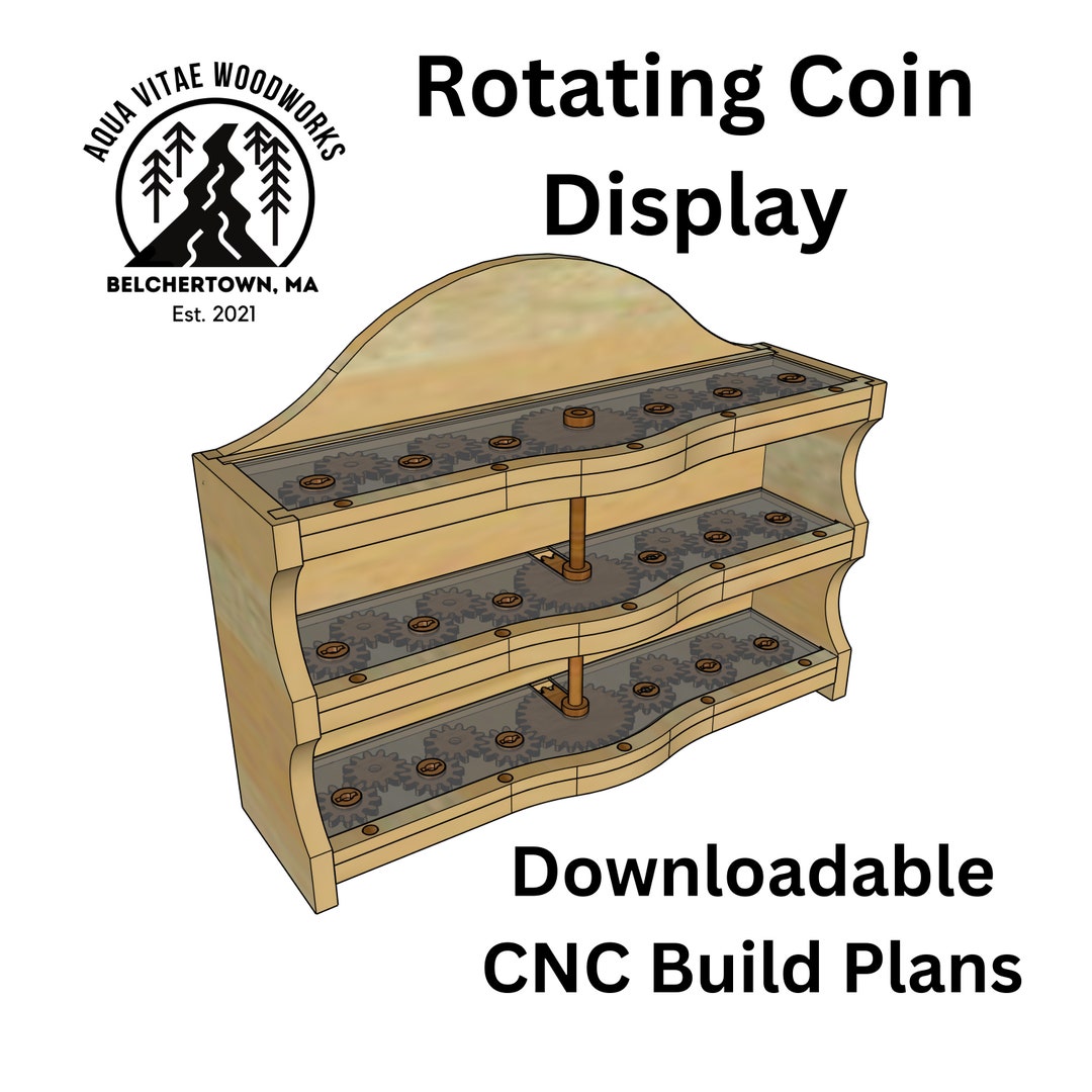 Wall Mounted Rotating Challenge Coin Display / Rotating - Etsy