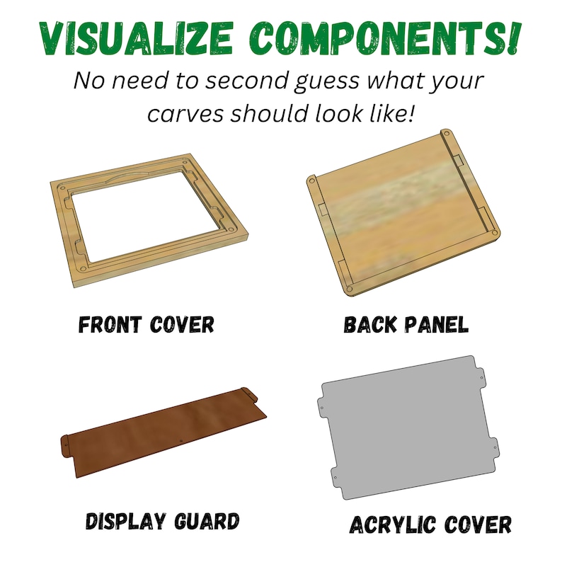 DIY CNC Kids Art Frame With Storage / CNC Project / Svg Files / Cnc ...