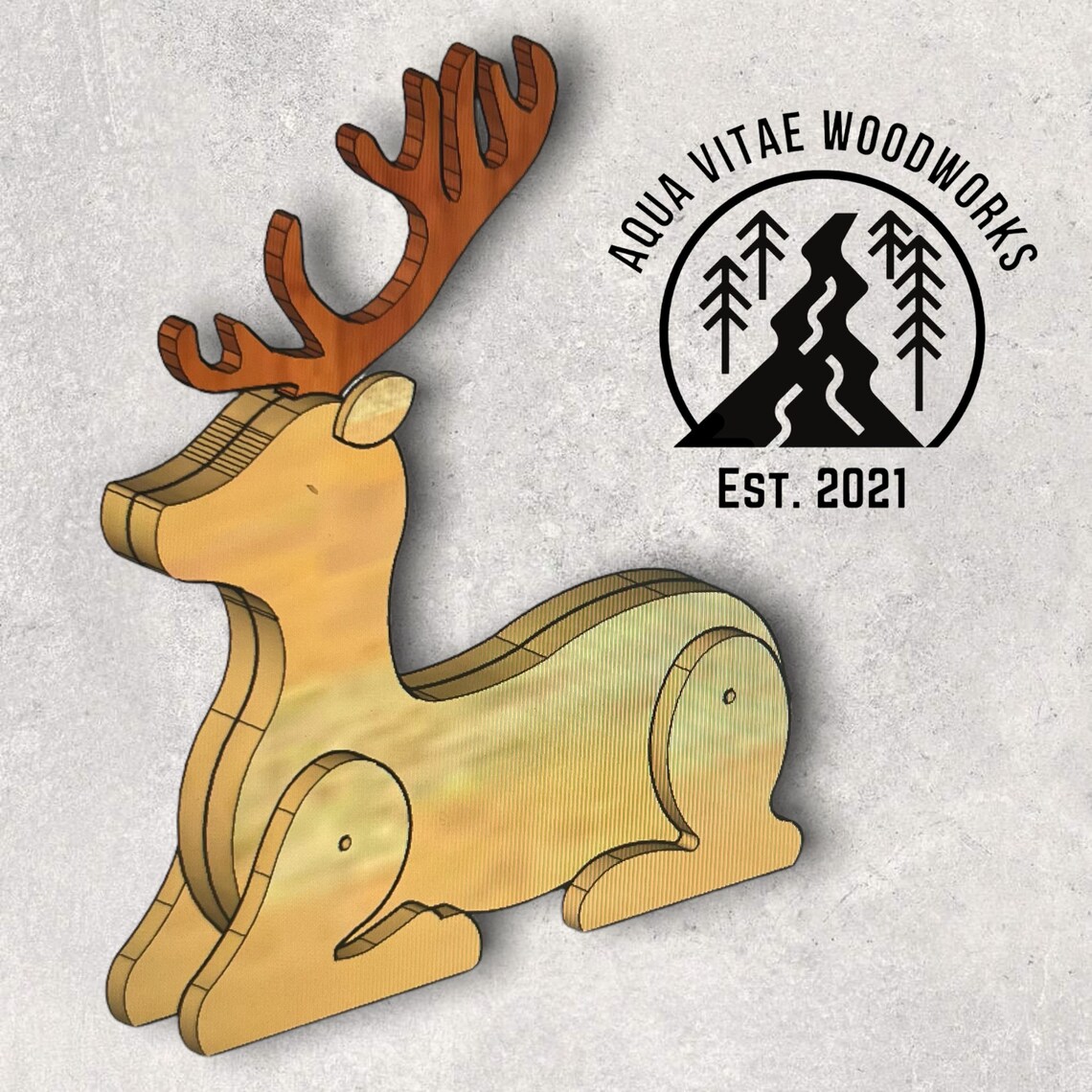 Holiday Reindeer CNC Build Plans / Reindeer SVG Files / CNC Holiday ...